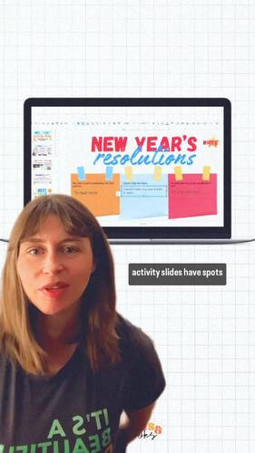 New Year 2025 Interactive Activity Slides for Middle and High School