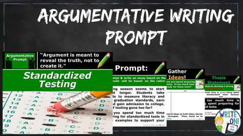 Argumentative Writing Essay Prompt Standardized Testing | Distance Learning