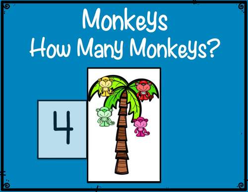 Monkeys Counting Games: How Many Monkeys? Numerals & Number Words