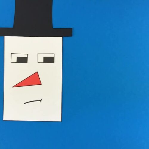 Shape Snowman - Winter Craft - Snowman Craft - Shape Unit by Non-Toy Gifts