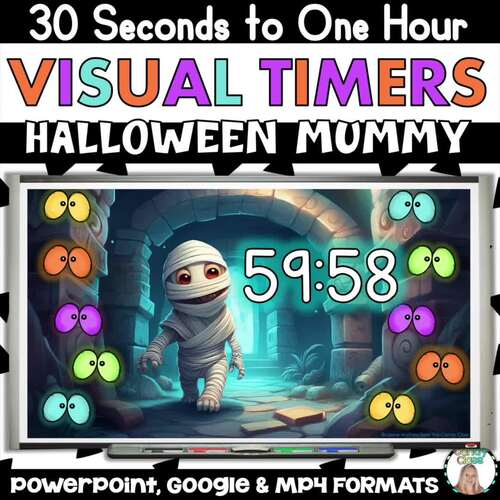 Halloween Mummy Visual Timers Classroom Management Decor Daily Google ...