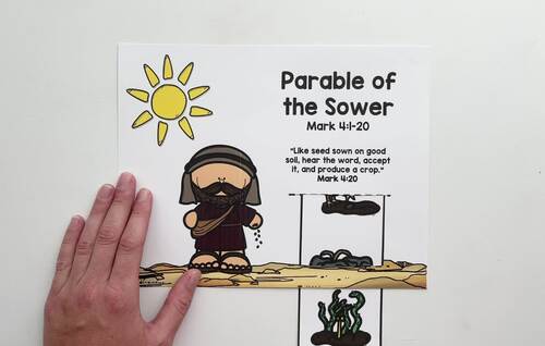 The Parable of the Sower Bible Craft, Sunday School Craft | TPT