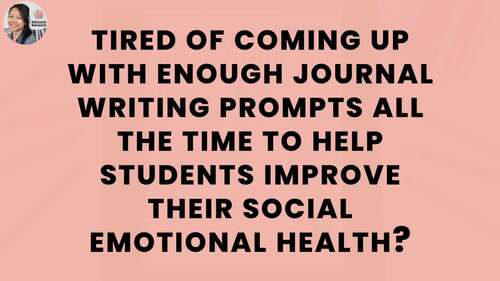 Writing Prompts for Middle School ELA Year of Daily Journal Prompts