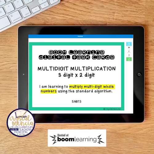 Multidigit Multiplication Boom Cards™ | Digital Task Cards by Crystal ...
