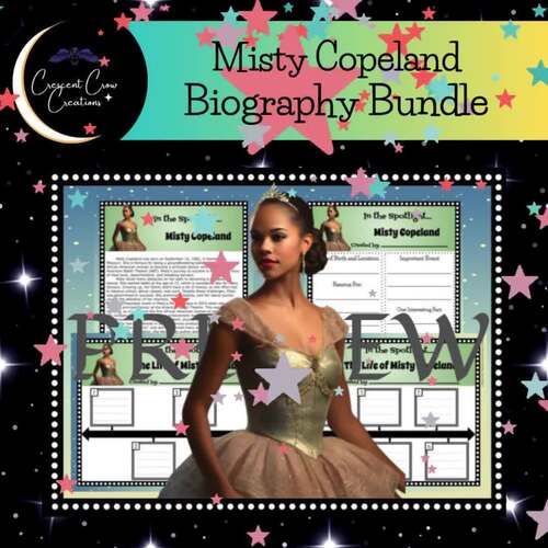 Black History Figure Misty Copeland Biography Bundle Research Project