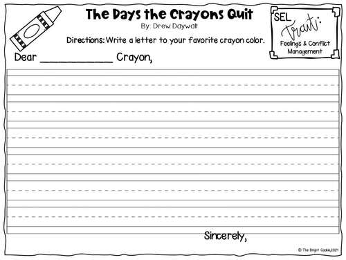 The Day the Crayons Quit | SEL Activities, Conflict Resolution ...