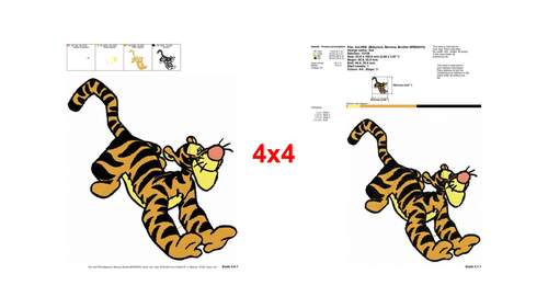 Disney Winnie Pooh Tigger Energetic Poses Jumping Waving Fun Loving ...