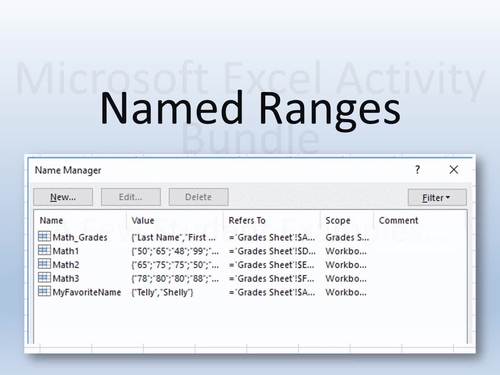 20 Activities for Microsoft Excel Office 2016/2019/2021/365 Lesson BUNDLE