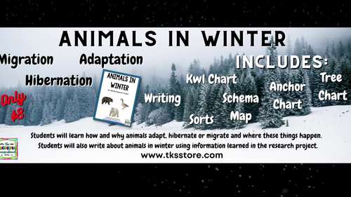 Animals In Winter Research Project by Kindergarten Smorgasboard