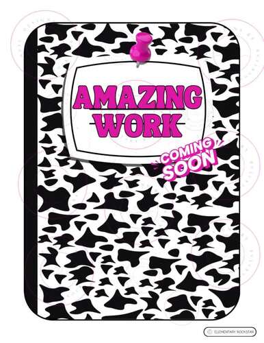 Student Work Display Bulletin Board/ Meet the Teacher/ Amazing Work ...