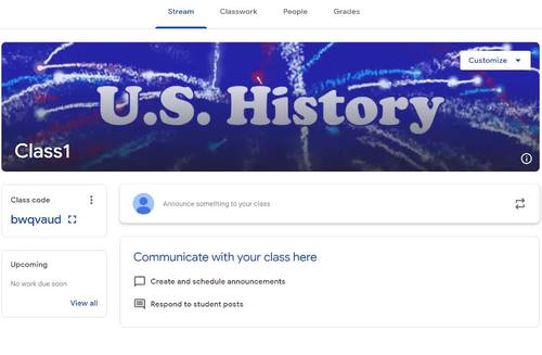 Animated Google Classroom Headers (U.S. History) Banners - Distance ...