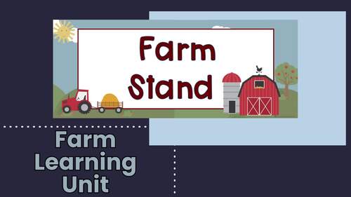 farm theme for preschool classroom / learning activities / Farm Stand Play