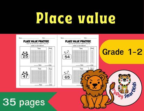 Place Value Practice :Expanded Form and Base Ten Models:grade 1-2: Vol.2