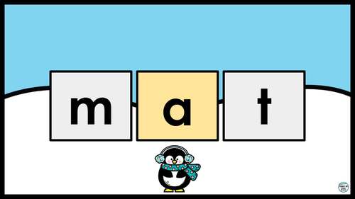 Winter CVC Digital Phonics | Blending Boards | Explicit Phonics Resource