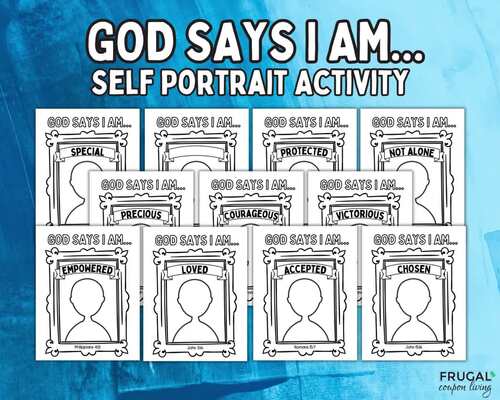 My Identity in Christ Craft Set for Kids, God Says I Am Scripture/Bible ...