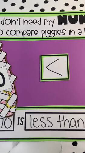 Halloween Comparing Numbers Math Craft by The Teaching Diva Corner