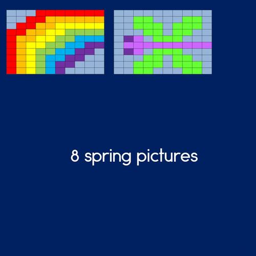 Spring March April Color by Sight Word Mystery Picture Worksheets 2nd ...