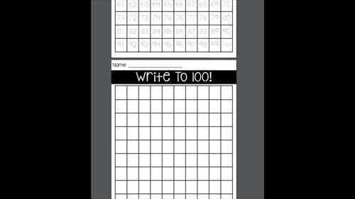 Write to 100 by Texas Tinies | TPT