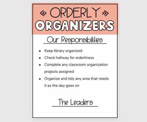 Classroom Group Jobs With Fully Editable Leadership Roles by Learn Grow ...