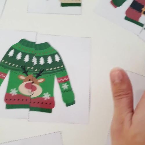 Christmas Matching Game for kids Christmas Sweaters Toddler Preschool ...