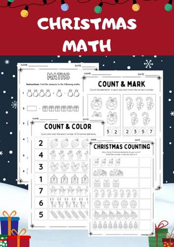 (Printable) Christmas Activities Pack ~NO PREP~ by The Happy Cove