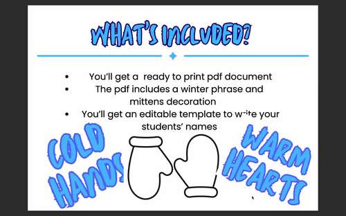 WINTER BULLETIN BOARD IDEA - EDITABLE by Miss Aidee | TPT