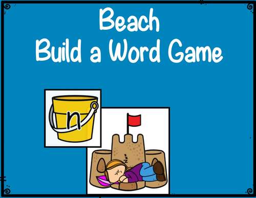 Beach Themed Build a Short Vowel CVC Word by The Teaching Scene by Maureen