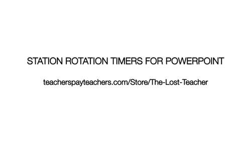 Station Rotation Timers for PowerPoint - Editable Templates by The Lost ...