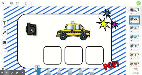 Pop & Spell CVC Words Seesaw Slides by KinderCulture | TPT