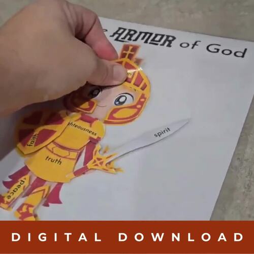 Armor of God Activity: Preschool Printable (Digital Download) by ...