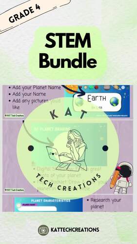 NEW Grade 4 Alberta Science STEM Projects BUNDLE by KAT Tech Creations