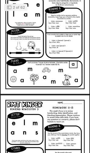 RMT K | Bilingual Newsletters (ONLY) by The Little Classroom Around the ...