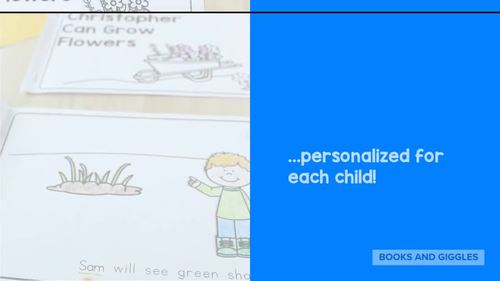 Flower Garden Emergent Readers by Books and Giggles | TPT