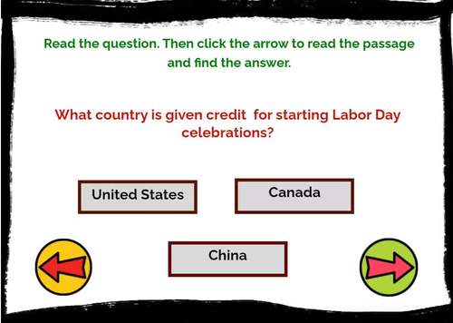 Labor Day Activity Scavenger Hunt BOOM Cards by CarolJ Creations