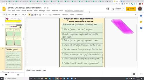 Distance Learning Google Third Grade Phonics Level 3 Unit 12 ( Soft C ...