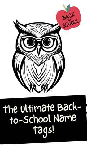Back To School - Name Tags. Customizable and editable for all subject ...