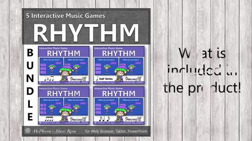 Christmas Music Activities | Interactive Rhythm Games Bundle {Dancing Elf}