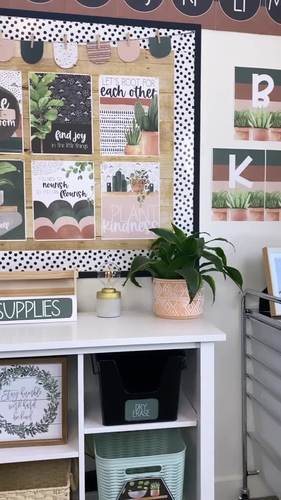 Boho Plant Theme Classroom Decor Bundle Greenery Nature Classroom Decor