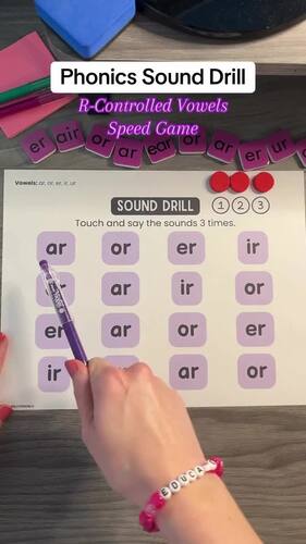 K-2 Phonics Sound Drill Mats Bundle | Phoneme to Grapheme Relationships