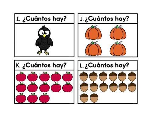 Cuenta el Salon | Actividad de Otoño by E is for Eri | TPT
