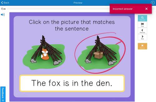 BOOM CARDS™ Reading comprehension SENTENCES by The Resource Elf | TPT