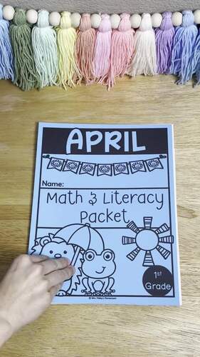 1st Grade April Packet NO PREP Spring Easter Activities | Phonics Math ...