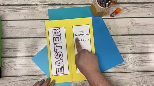 Christian Easter Holy Week Bible Lesson Lapbook by Teach by Faith