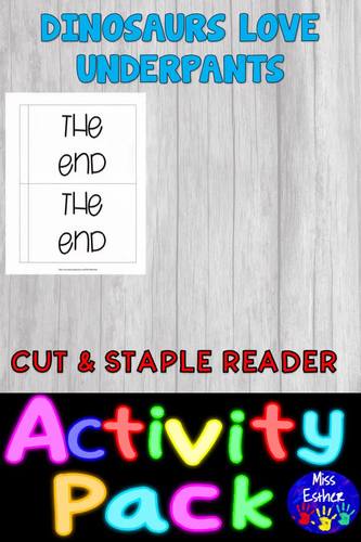 Dinosaurs Love Underpants 10 Resources D is for Dinosaur w Boom Cards