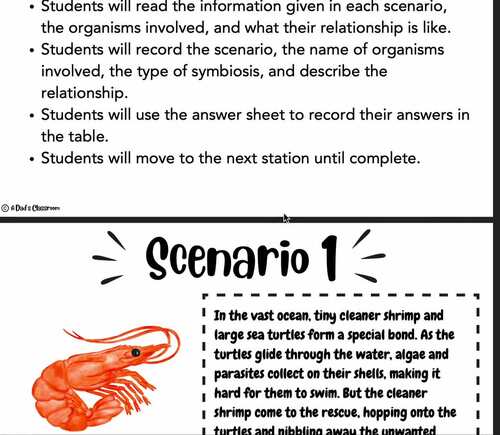 Symbiosis & Symbiotic Relationships Gallery Walk | Ecosystems Reading ...