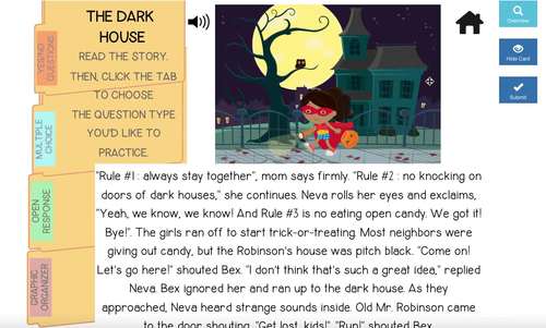 Halloween Short Stories Boom Cards™ + Worksheets BUNDLE | Halloween ...