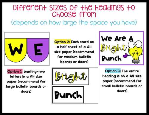 Back to School Bulletin Board Idea Bright Light Bulbs Door Decor -September