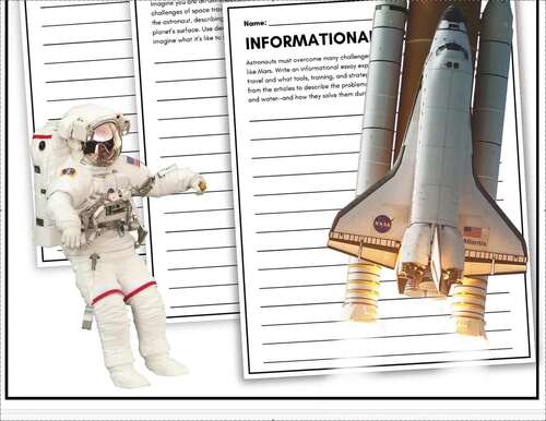 Space Exploration ELA Writing Performance Task | 3rd–6th Grade | Test Prep