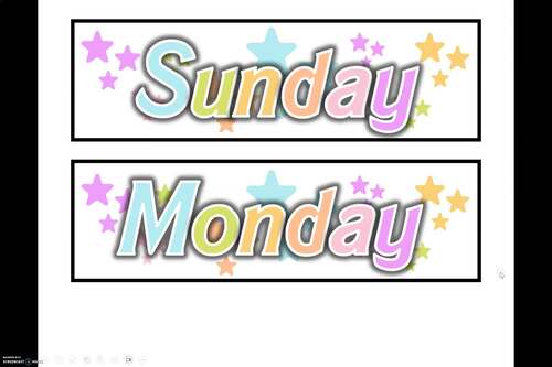 Pastel Party Calendar Display and Calendar Math by Julia's Colorful ...