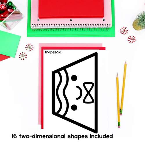 2D Shapes Gingerbread Math Craft Winter Math FLASH 50% OFF | TPT